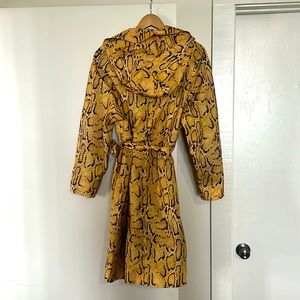 Frame Denim | Jackets & Coats | Frame Python Print Trench Coat Jacket ...